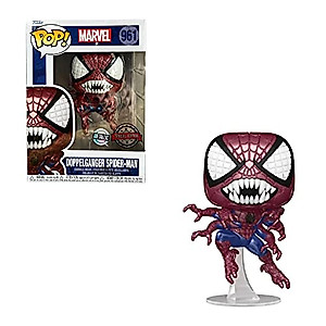Funko Pop Marvel Spiderman Doppelganger #961 Metallic – Exclusive Special Edition – FUN59175 Figure, Multicoloured, One Size