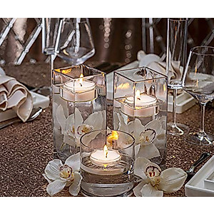 BOLSIUS 48 Unscented Tea Lights in Clear Cups - 8 Burn Hours - Premium European Quality - Consistent Smokeless Flame - 100% Cotton Wick - Dinner, Wedding, Party, Spa, Church, & Home Décor Tealights