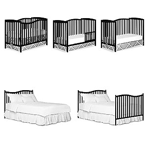 Dream On Me Nursery Essentials Bundle of Dream On Me Chelsea 5-in-1 Convertible Crib, Dream On Me Ashton Changing-Table, with a Dream On Me Twilight 5” 88 Coil Inner Spring Crib and Toddler Mattress