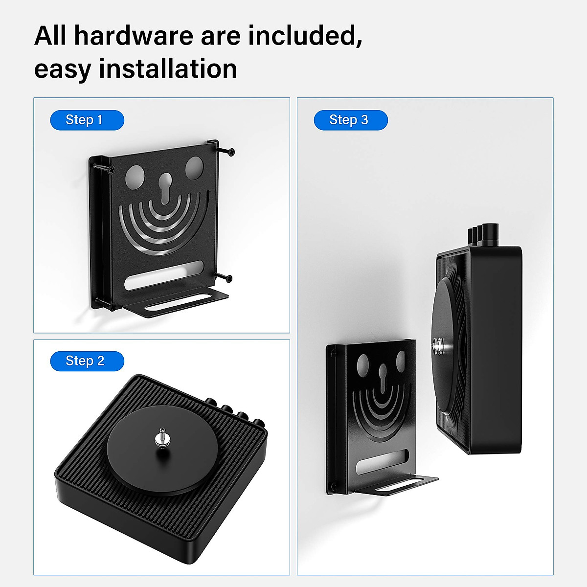 Wall Mount for Sonos Amp Mount Slim Design Compatible with Sonos Wireless Amplifier Mounting Bracket with Ventilation Holes