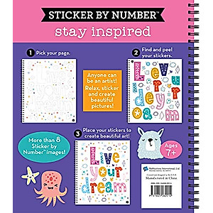 Brain Games - Sticker by Number: Stay Inspired