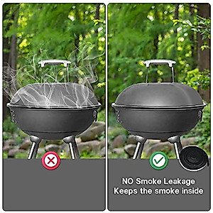 ChengFu Smoker Gasket, 0.6’’ Wide 0.2’’ Thick High Temp Seal Grill Gasket, Gasket Smoker Seal Self Stick Grill Tape 15 ft, Premium Polyacrylonitrile High Heat Grill Gaskets Tape for Smokers BBQ Lid