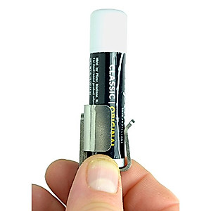 Screwpop Chapstick Holder Keychain and Carabiner Attachment Compact Pocket Multi-Tool with Bottle Opener Stainless Steel Construction