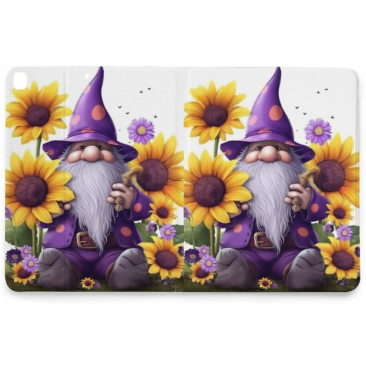 Butterfly Gnome Case for iPad 7th And iPad 8th And iPad 9th Gen [10.2 Inch],iPad Air 3rd 10.5''(2019),iPad Pro 2nd 10.5''(2017) with Pencil Holder, Protective Case with Soft TPU Back, Auto Sleep/Wake