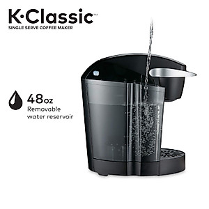 Keurig K-Classic Single Serve Coffee Maker with Keurig Entertainers' Collection Variety Pack, 40 K-Cup Pods