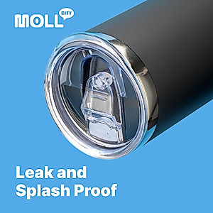 Mollcity Skinny Tumbler Lid-2 Pack Sealing Slider Replacement Lids Spill Proof Splash Resistant Covers Fits 2.73-2.75in Skinny Tumbler