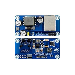 NGW-1pc PoE Ethernet/USB HUB Box for Raspberry Pi Zero Series 3X USB 2.0 Ports 802.3af-Compliant