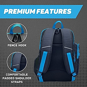 Pickleball Backpack for Men and Women - Fits 2 to 4 Paddles - Shoe Compartment, Fence Hook, Storage Pockets for 2 Water Bottles, Pickleballs, Clothing, Racquet/Paddle Storage - Pickleball Bag