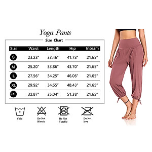 DIBAOLONG Womens Yoga Pants Capri Loose Workout Sweatpants Comfy Lounge Joggers with Pockets Cameo XL
