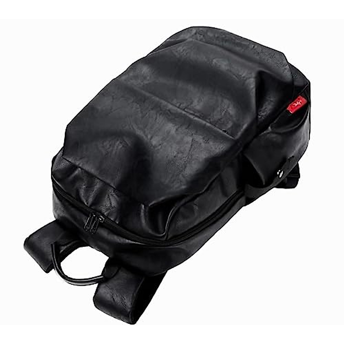 xoMolly's Anti-Theft 15 inch Laptop Leather Backpack (Black)