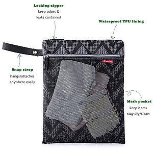 RUVALINO Multifunction Dipaer Bag Backpack & Reusable Baby Wet Dry Bag, Baby Shower Gifts Baby Essentials for Mom and Dad, Convenient Travel kit for parents