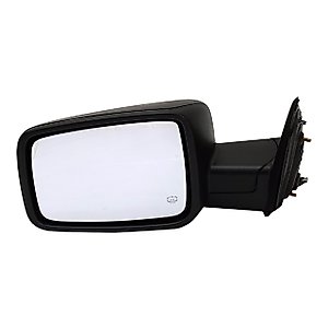 Kool Vue Left Power Heated Door Mirror Compatible With Ram 1500 2011-2013 Textured Crew Cab & Standard Cab