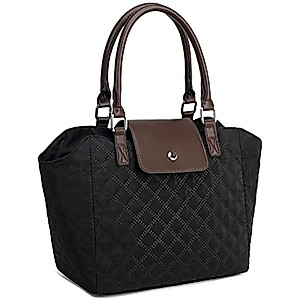 Lunch Bags for Women Insulated Lunch Tote Fashionable Large Lunch Cooler Bag Reusable Wide-Open Lunch Box for Work Shopping Picnic Hiking