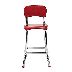 COSCO Stylaire 3 Piece High Top Set, Red & Chrome