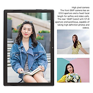 Acogedor 10.1 Inch Tablet, Gaming Tablet with 12GB RAM 512GB ROM, 8+16MP Dual Cam, Built in 11200mAh, Support 4G LTE, 5G WiFi, Office Tablet for Android 13.0 (Blue)