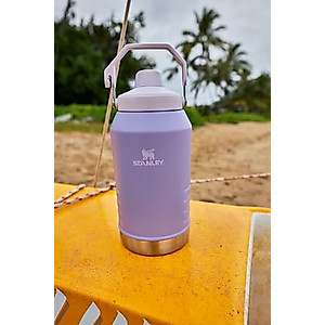 Stanley Iceflow Fast Flow Jug | Recycled Stainless Steel Water Tumbler | Keeps Drink Cold and Iced for Hours | Easy Carry Handle | 96 OZ | Lavender