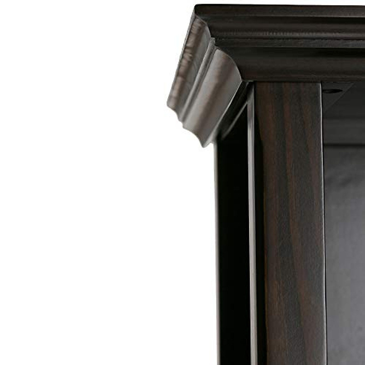 SIMPLIHOME Amherst SOLID WOOD 70 inch x 30 inch Transitional 5 Shelf Bookcase in Hickory Brown with 5 Shelves, for the Living Room, Study and Office