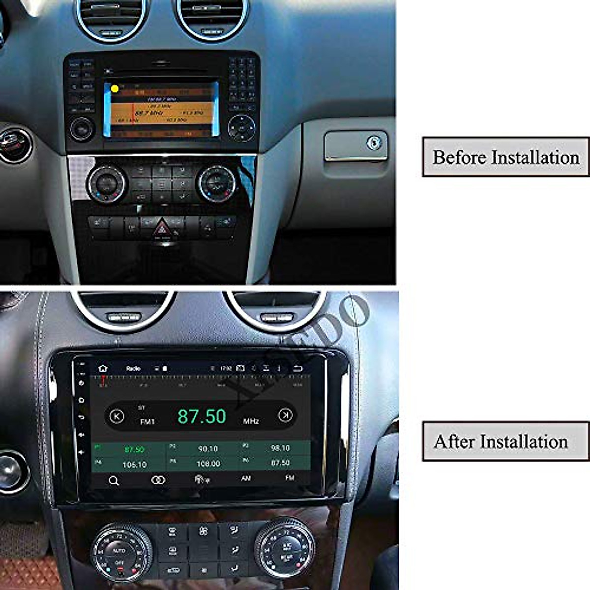 XISEDO for Mercedes-Benz ML-Class W164 ML300/ML350/ML450/ML500/ML320/ ML63 AMG;GL X164 GL320/GL350 Android 10.0 Car Stereo 9" in-Dash Head Unit Car Radio GPS Navigation (10.0)