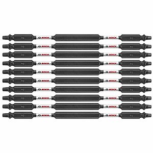 BOSCH ITDET256B 10-Pack 6 In. Torx #25 Impact Tough Double-Ended Screwdriving Bits