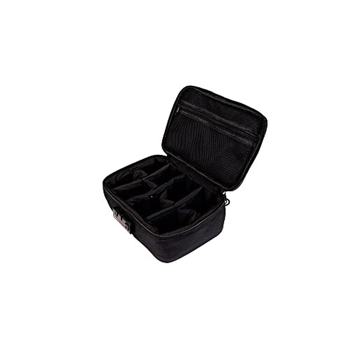 DIME BAGS Omerta Goodfella with Lock | Carbon Filter Locking Padded Pod | Activated Carbon Technology and TSA-Approved Combination Lock (10 inch, Black)