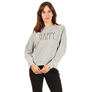Rae Dunn Women's Studio Raglan Sweatshirt, Medium