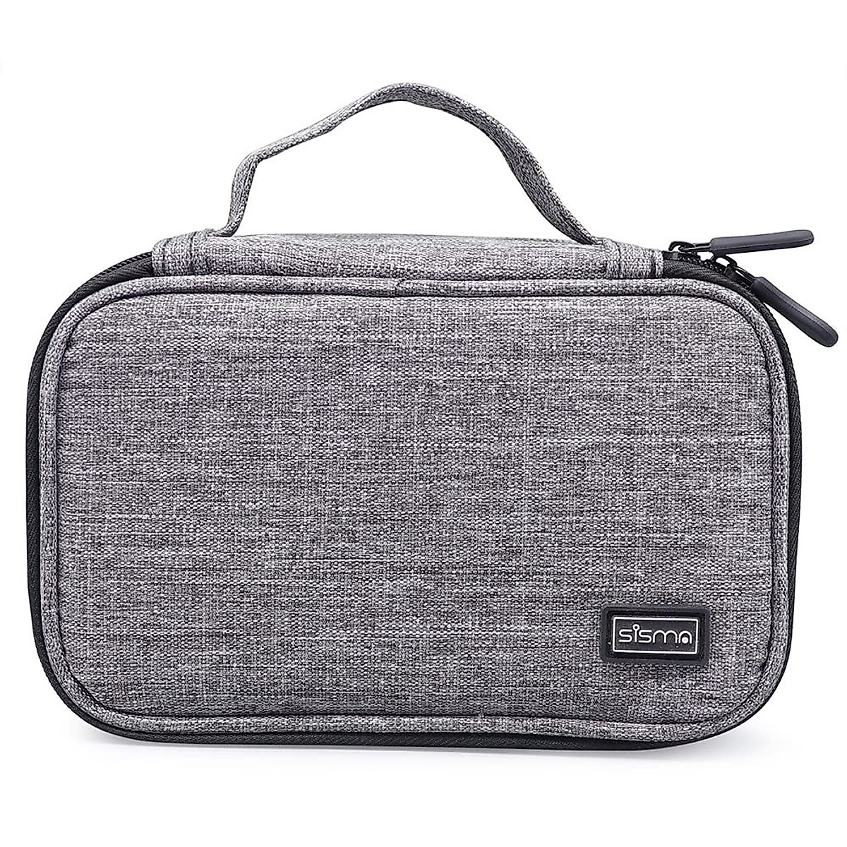 sisma Charging Cords Chargers Battery Travel Organizer (Grey) + Xbox Series X|S Controller Travel Case (Black)