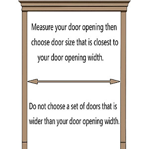 Natural Wood Saloon Swinging Doors,Cafe Saloon Doors Swinging,Auto Close Swinging barn Door Swinging Door,with Satin Chrome Hardware Double Doors,for Kitchen Bathroom Hallway Swinging Doors 11291