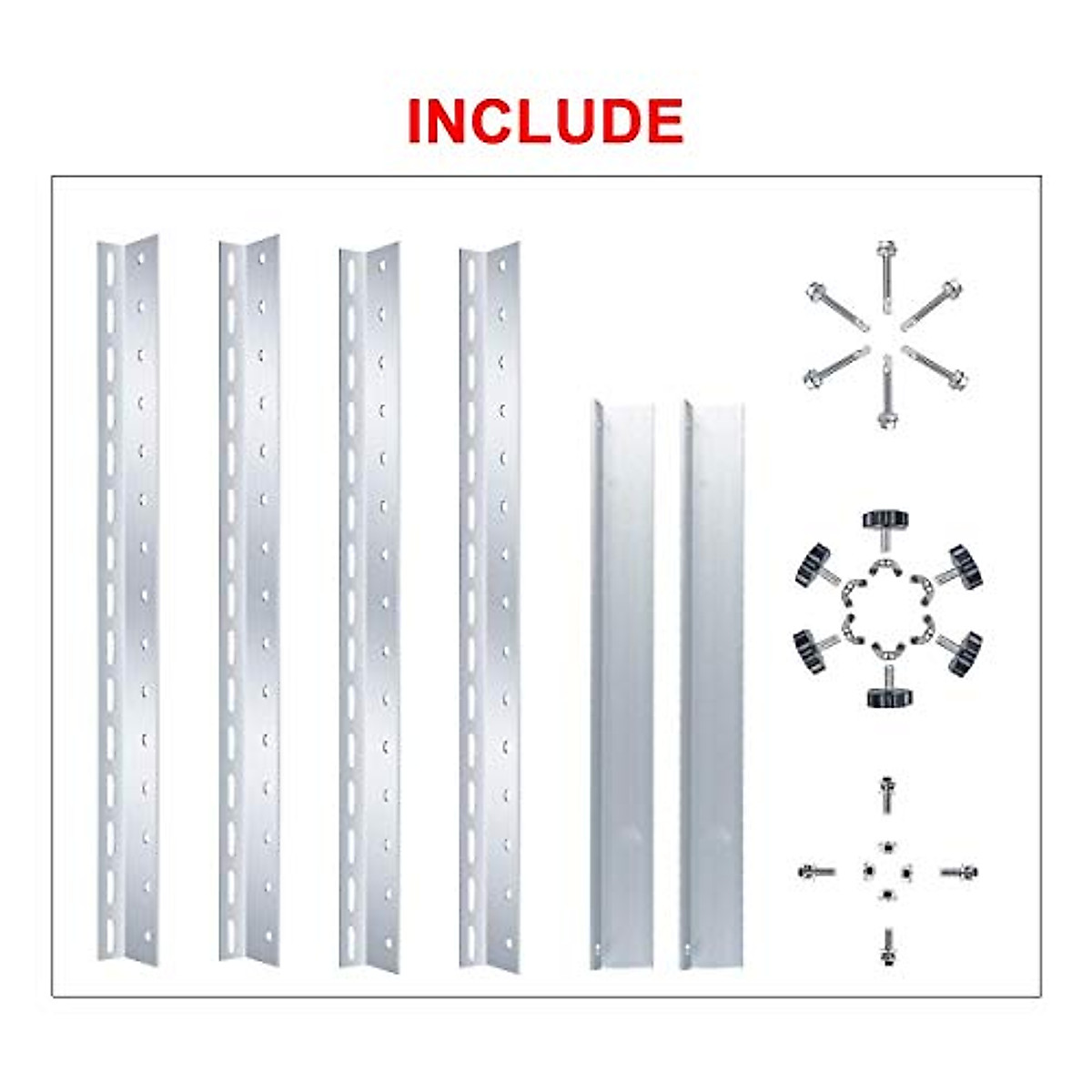 Air Jade Adjustable Solar Panel Tilt Mount Brackets, 28in Solar Panel Stand with Foldable Tilt Legs for RV, Boat, Roof, and Off-Grid, Supports up to 200W