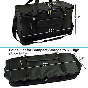 Picnic at Ascot 64 Can Capacity Heavy Duty Collapsible Leakproof Cooler- Designed & Quality Approved in the USA