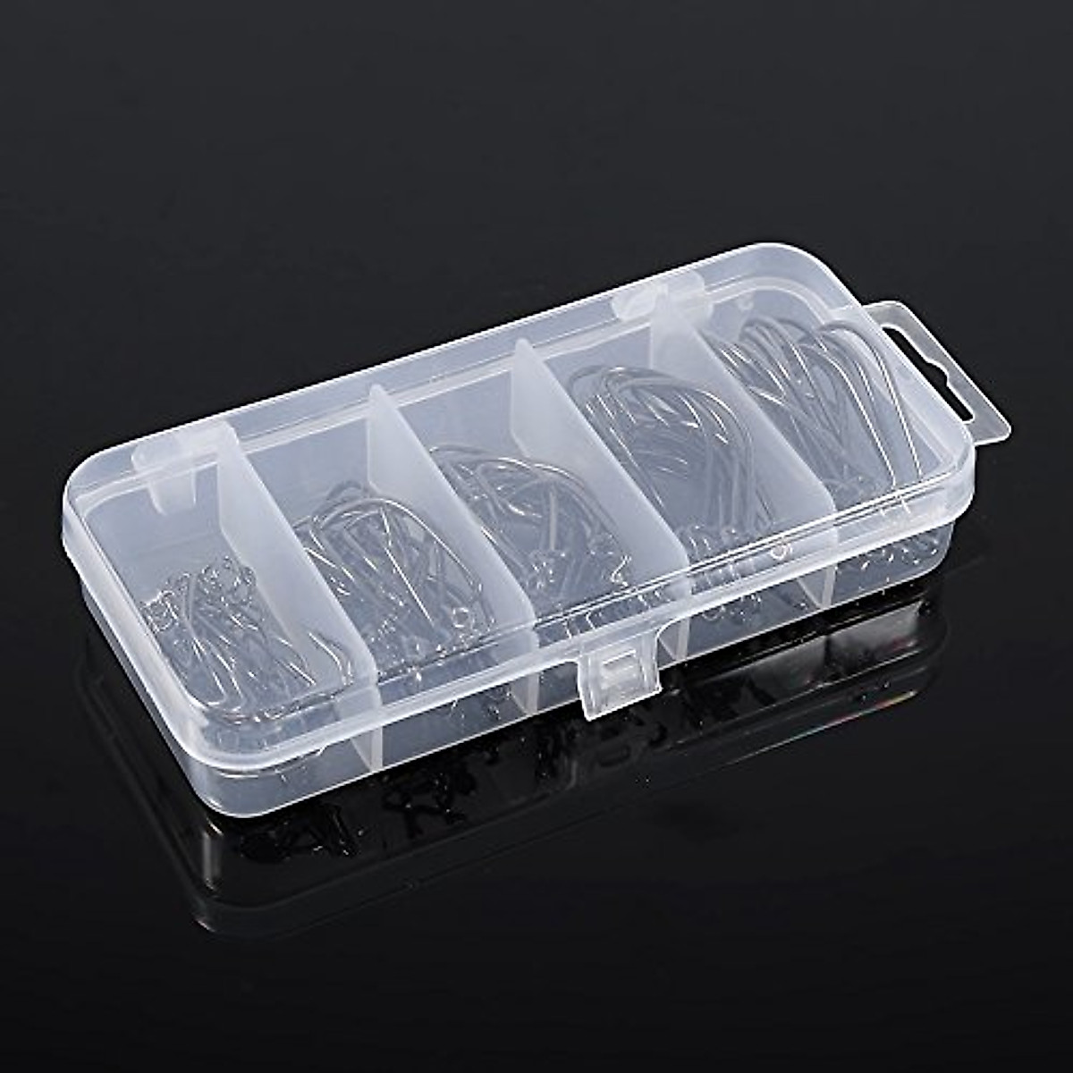 EVTSCAN 100PCS/Box Fishing Crank Hook High Carbon Steel Offset Lure Jig Worm Fishing Accessories Tools