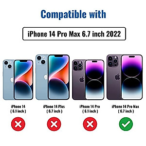 NEEPART [3+3 Pack] Screen Protector for iPhone 14 Pro Max 3 Pack Privacy Screen Protector + 3 Pack Camera Lens Protector; Sensor Protection, Dynamic Island Compatible, 9H Anti Spy Private Tempered Glass Film, Anti-Scratch, Case Friendly