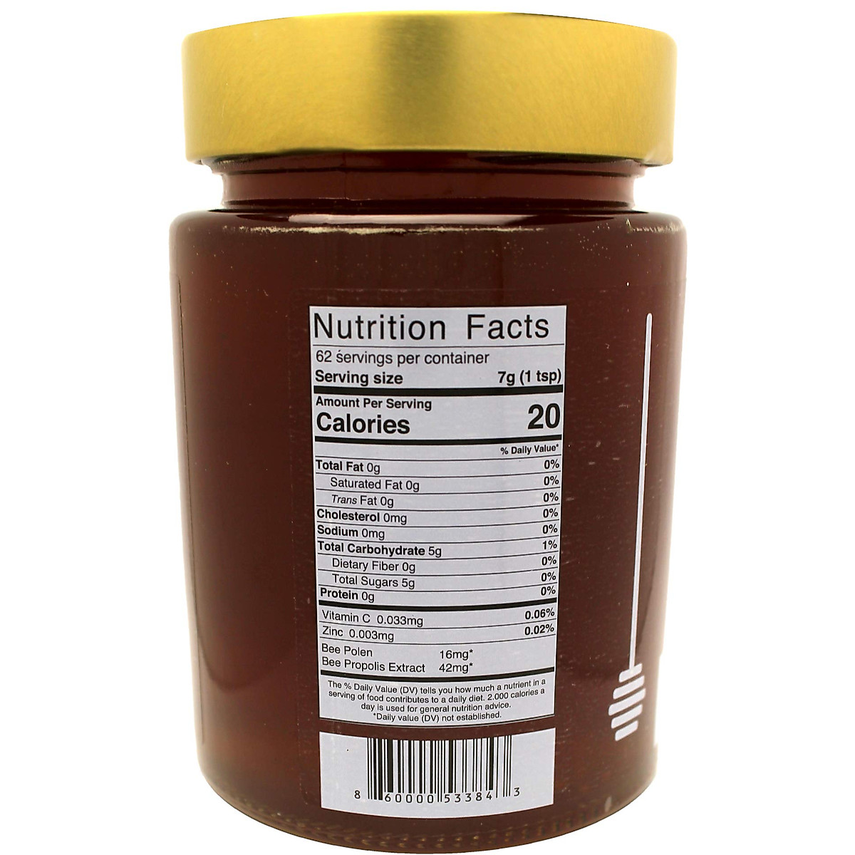 VITASUPPORTMD Superfood Organic Honey Fortified with Propolis - Aide with Immune Support, Energize Your Mind & Body with Bee Pollen, Vitamin C, Guarana, & Elderberry Bee Formula