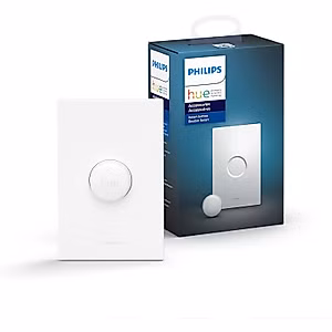 Philips Hue Wireless Smart Light Switch Button, White - 1 Pack - Portable and Battery Powered - Smart Home Control - Requires Hue Bridge - Easy, No-Wire Installation