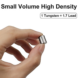 3.25oz. Weights Tungsten for Pinewood Derby Car, Incremental Cylinders Car Weights with 5 Different Sizes for Fastest Derby Car Speed