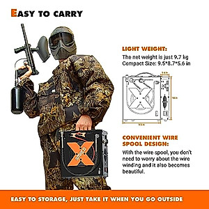 SMACO PCP Air Compressor 4500Psi/30Mpa High Pressure Air Compressor Paintball Scuba Tank Compressor HPA Pump Fill Station Auto-Stop,Oil-Free Powered by 12V DC or 110V AC with Water/Oil Separator