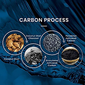 SpiroPure SP-RFC-20 20x2.5 25 Micron Coconut Shell Radial Flow Granular Activated Carbon (GAC) Water Filter Cartridge RFC-20 155065-43 SDP-2520 (Case of 6)