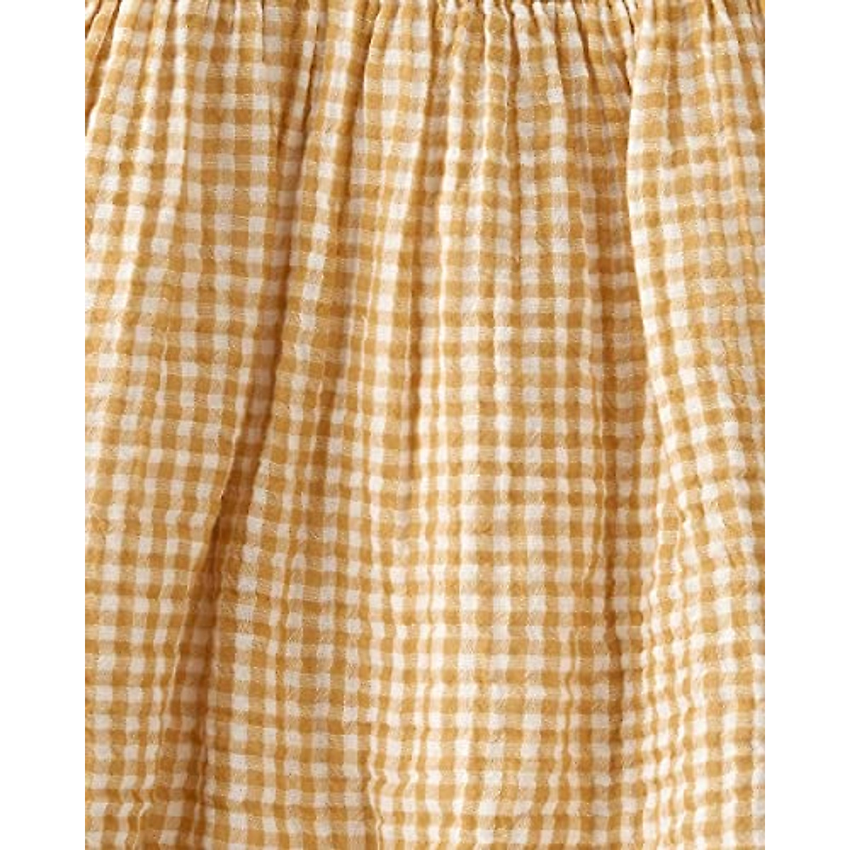 little planet by carter's baby-girls Baby & Toddler Girls' Organic Cotton Dress, Gold Plaid, 4