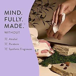 The Honest Company Hydrate + Cleanse Naturally Scented Wipes | Cleansing Multi-Tasking Wipes | 99% Water, Plant-Based, Hypoallergenic | Aloe + Cucumber, 240 Count