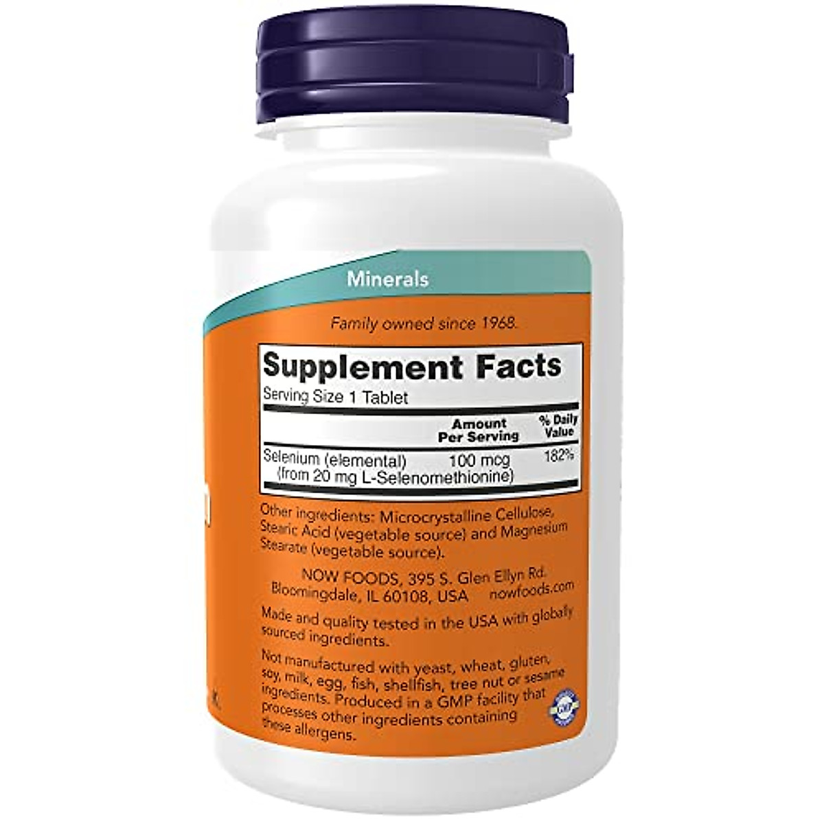 NOW Supplements, Selenium (L-Selenomethionine) 100 mcg, Essential Mineral*, 250 Tablets