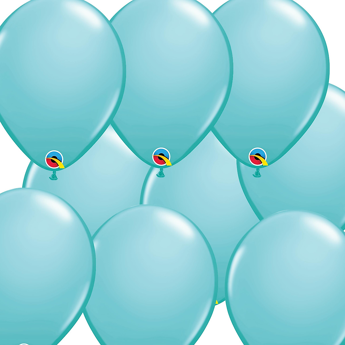 Qualatex 78079 Caribbean Blue 11"/ 11-inch Round Latex Party Balloons (Pack of 25)