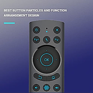 Bluetooth Voice Remote Control,USB Wireless Voice Control Sensing Backlit Air Remote Mouse with IR Learning for Nvidia Shield,PC,Projector,Smart TV,Android TV Box(G20S Pro Plus)