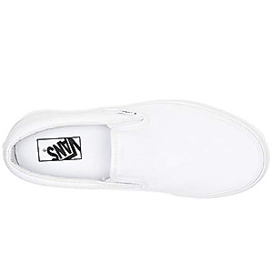Vans Unisex Adults Classic Slip On Trainers True White, 9 Women/7.5 Men