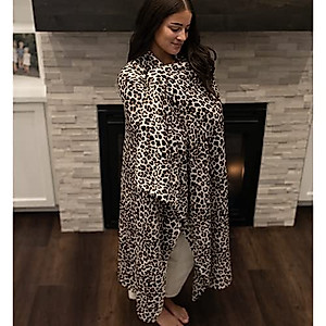 GRACED SOFT LUXURIES Throw Blanket Fleece Minky Microfiber Soft Throw (Leopard, Throw 50" x 60")