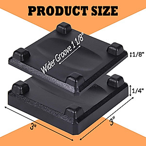 Griddle Leveling Shims Kit for Blackstone, Stackable Leveling Kit Grill Accessories - Effortless Leveling, Versatile Compatibility, Compact and Portable, 4 Pack 1/4" and 4 Pack 1/8"