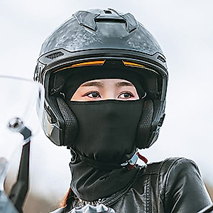 Face Mask Balaclava UV Protection Ski Black Mask for Men Women Sun Hood Cycling Climbing Running Hiking Outdoor Sport (Short)