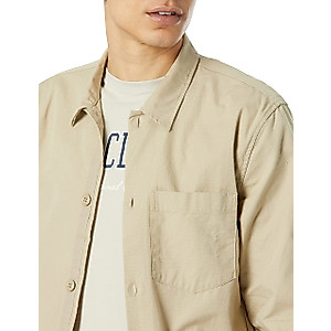 GAP Mens Utility Shirt Jacket KHAKI 030 XXL