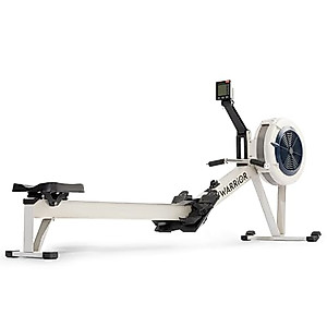 Row Warrior Air Rowing Machine | Foldable Gym-Quality Rower Machine for Home Gym | 10- Damper Levels Cardio for Full-Body Workout | for Home Use with LED-Monitor