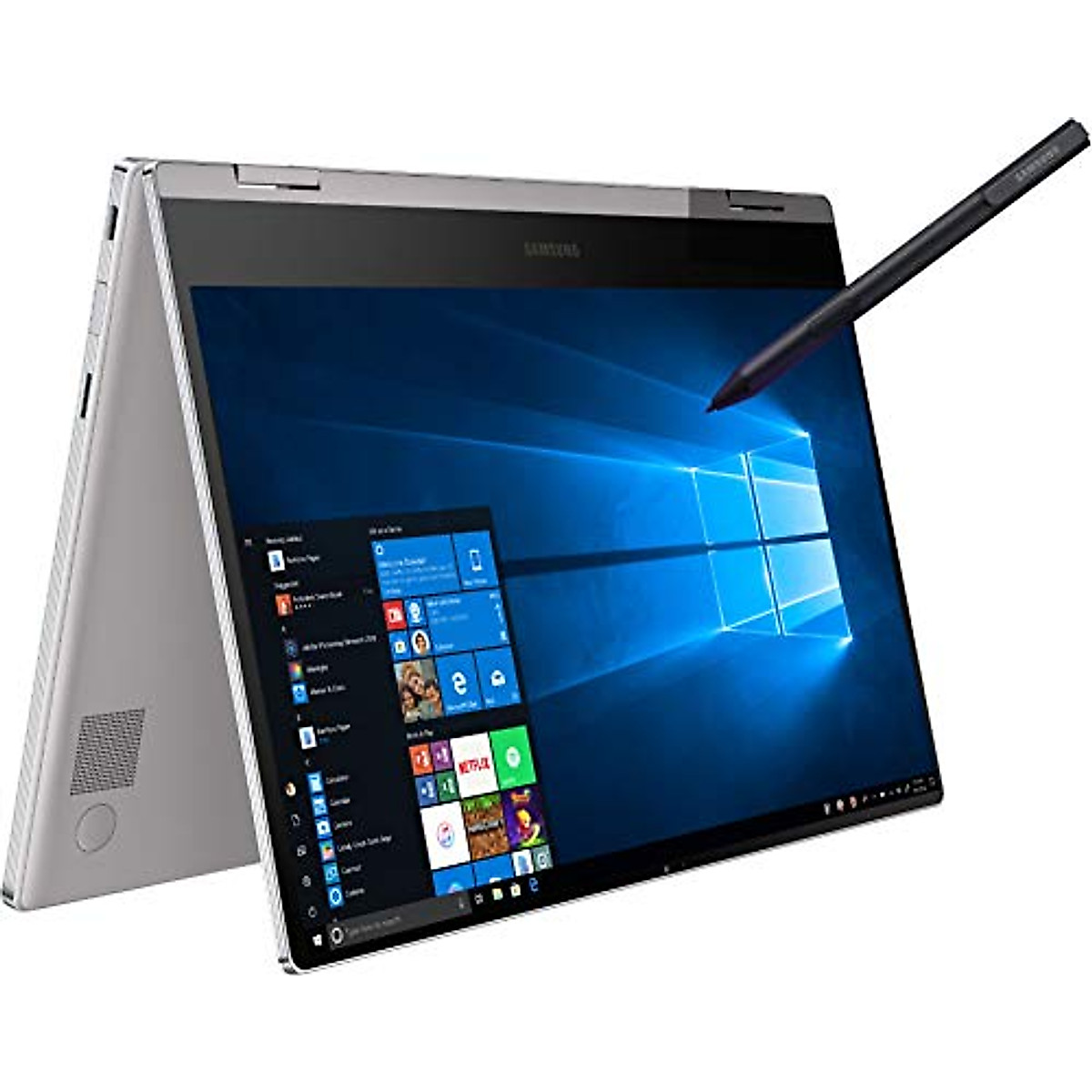 2019 Samsung Notebook 9 Pro 2-in-1 13.3" FHD Touch-Screen Laptop - Intel i7, 8GB DDR4, 256GB PCI-e SSD, 2X Thunderbolt 3, Webcam, WiFi, Fingerprint Reader, Active Pen, 2.84 LBS, 0.5", Titan Platinum