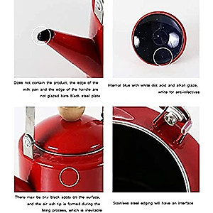 WYOERN Coffee Kettle Stainless Steel, Kettle Stainless Steel, Pour Over Coffee Kettle，Induction Cooker Gas General Teapot, teapot Large teapot for Cosy Tea infusers-Red