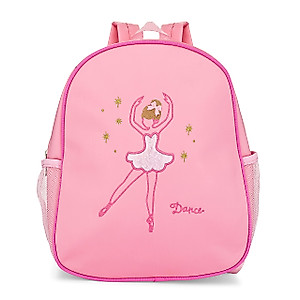 GLOBAL FBA INC Girls Dance Backpack Toddler 3-8 Years Pink